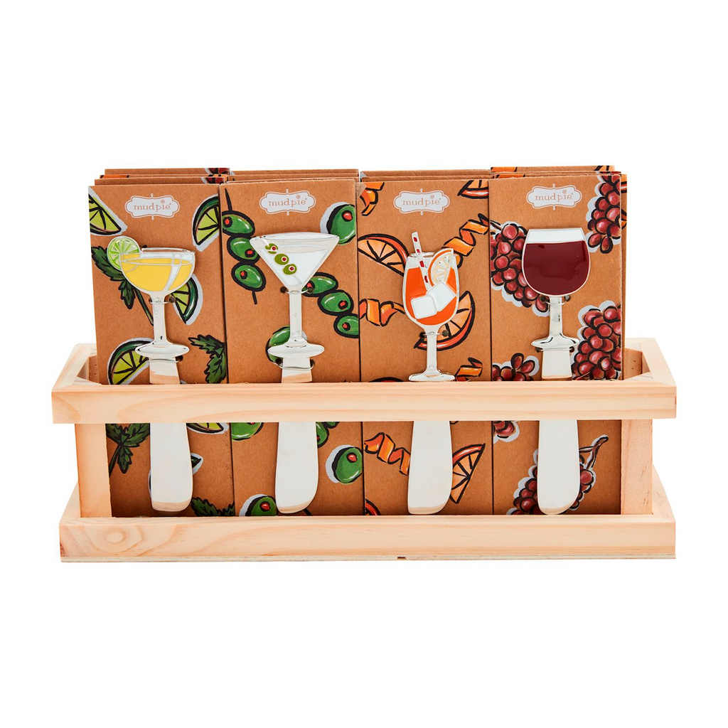 Cocktail Enamel Spreaders by Mudpie – Lemons and Limes Boutique