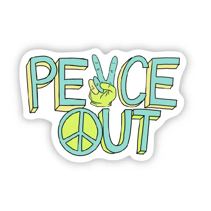 Peace Out Sticker – Lemons and Limes Boutique