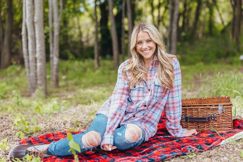 Simply Southern Shacket in Sky – Lemons and Limes Boutique